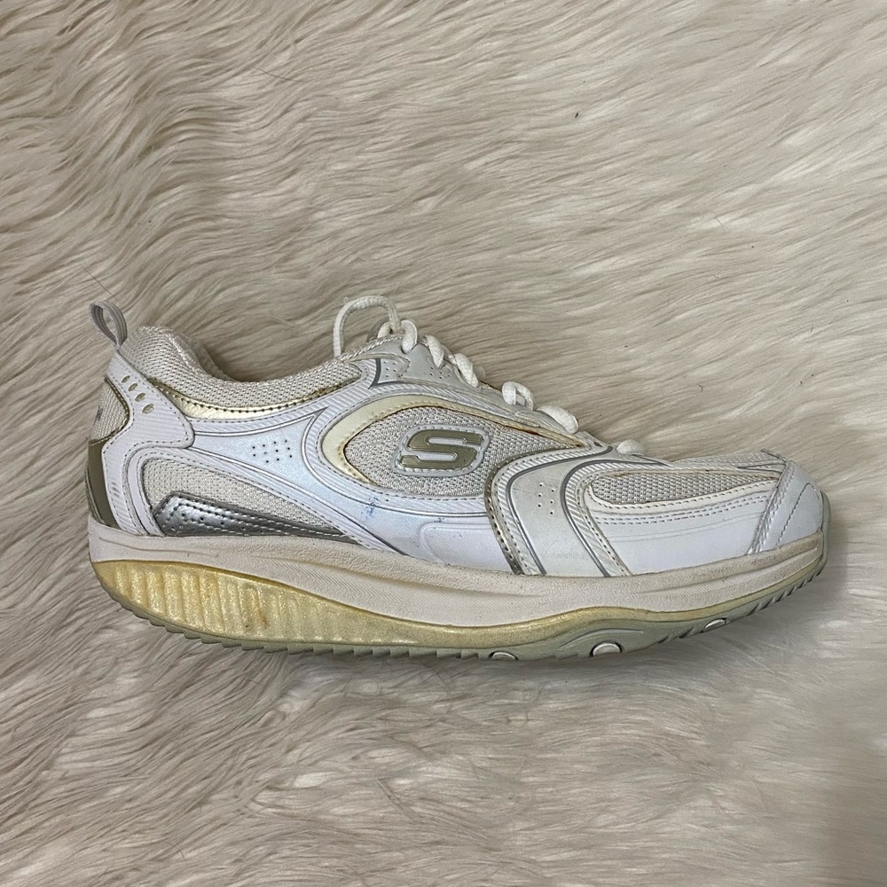 Skechers Shape Ups White Y2k Vintage Sneakers - Gem
